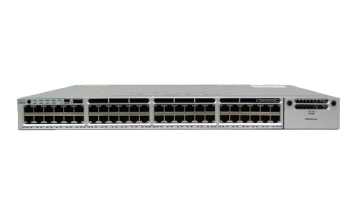 Cisco Catalyst 3850 48 PoE+ Gigabit Ports w/715WAC Power Supply IP Base ...